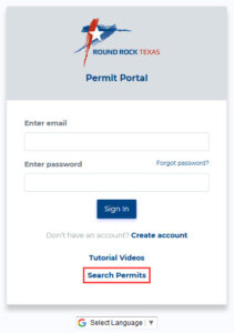 Permit Portal Help - City of Round Rock