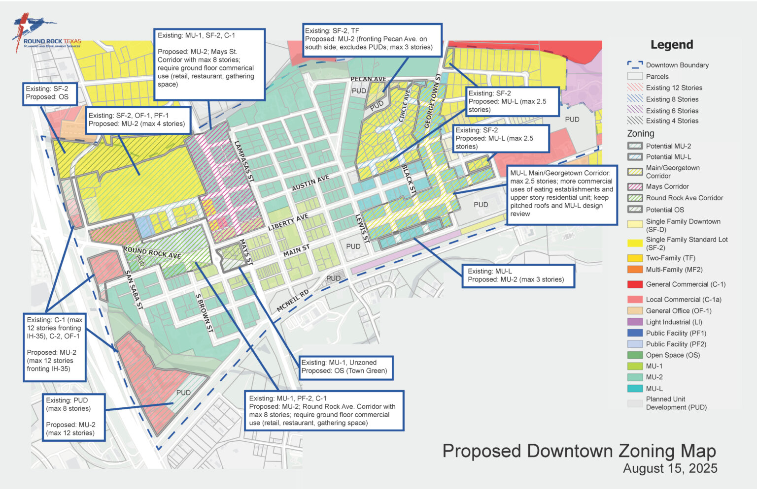 Planning and Zoning Commission to consider Downtown code amendments and rezonings - City of ...